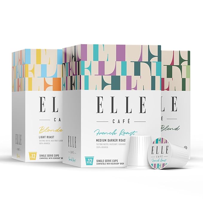 ELLE Café© Variety Pack K-Cup Coffee Pods - 36 Count - Blonde, French ...