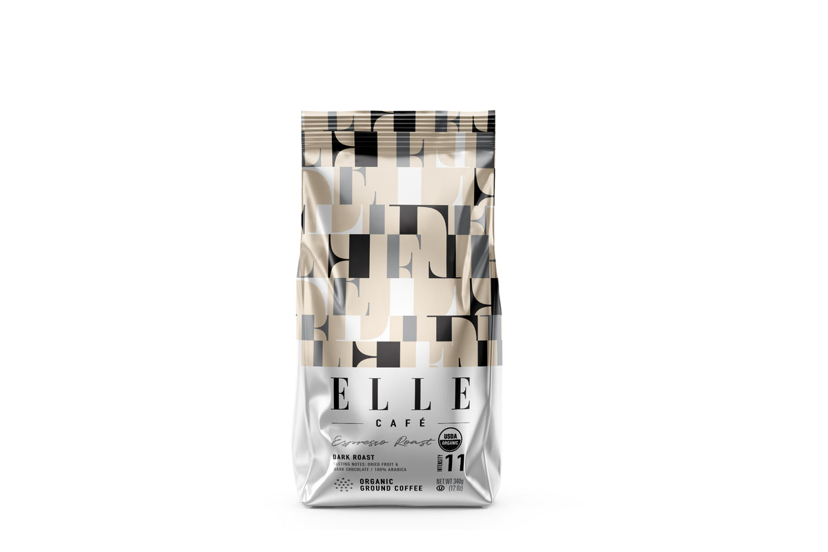 ELLE Espresso Roast - Premium Dark Roast Ground Coffee
